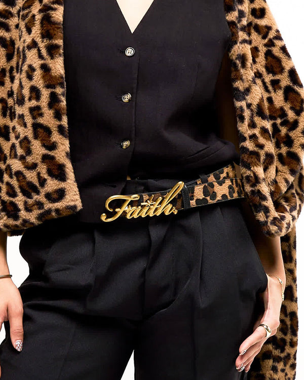 The Valentino Leopard Gold Faith Belt – FAITH BY LUIS
