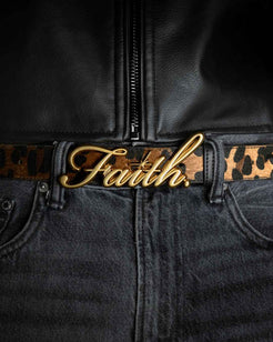 The Valentino Leopard Gold Faith Belt – FAITH BY LUIS
