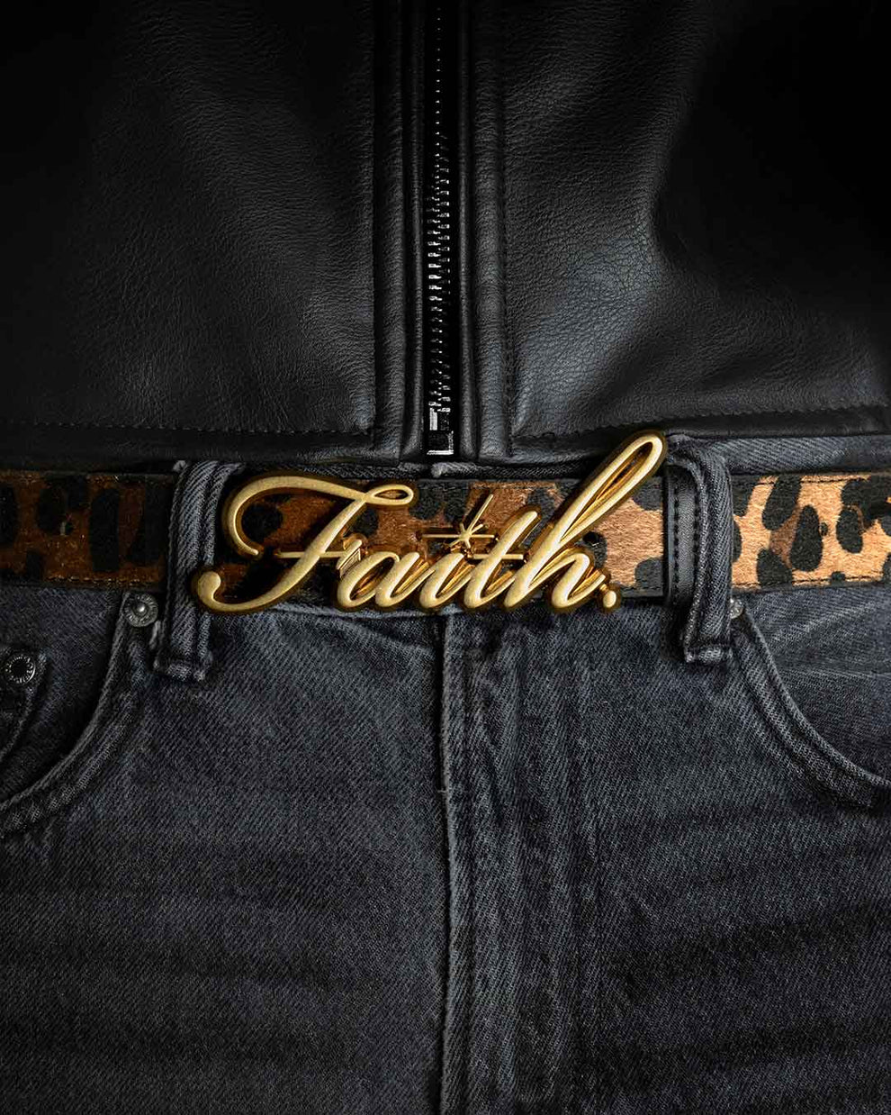The Valentino Leopard Gold Faith Belt – FAITH BY LUIS