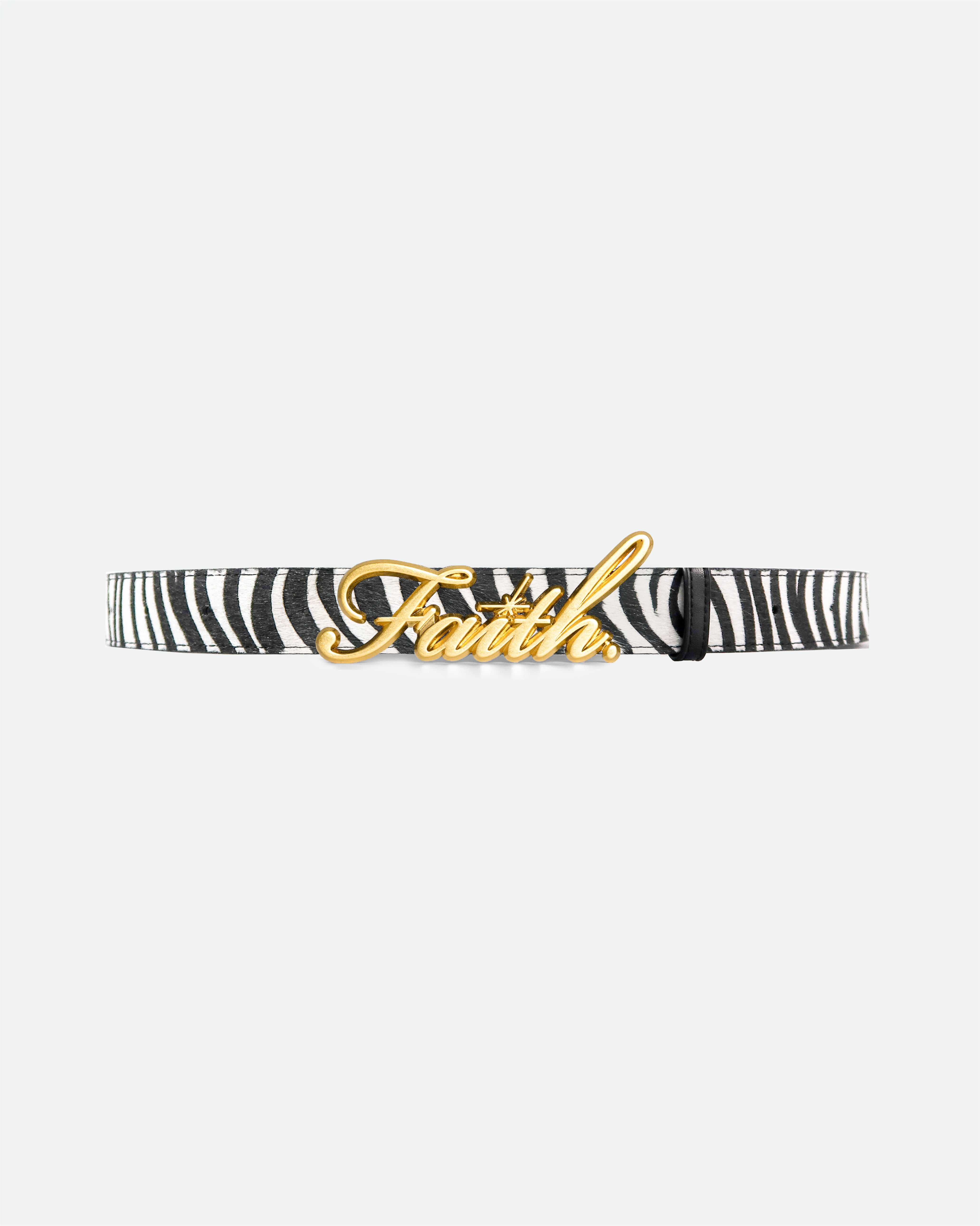Zebra Gold Faith Belt – FAITH BY LUIS